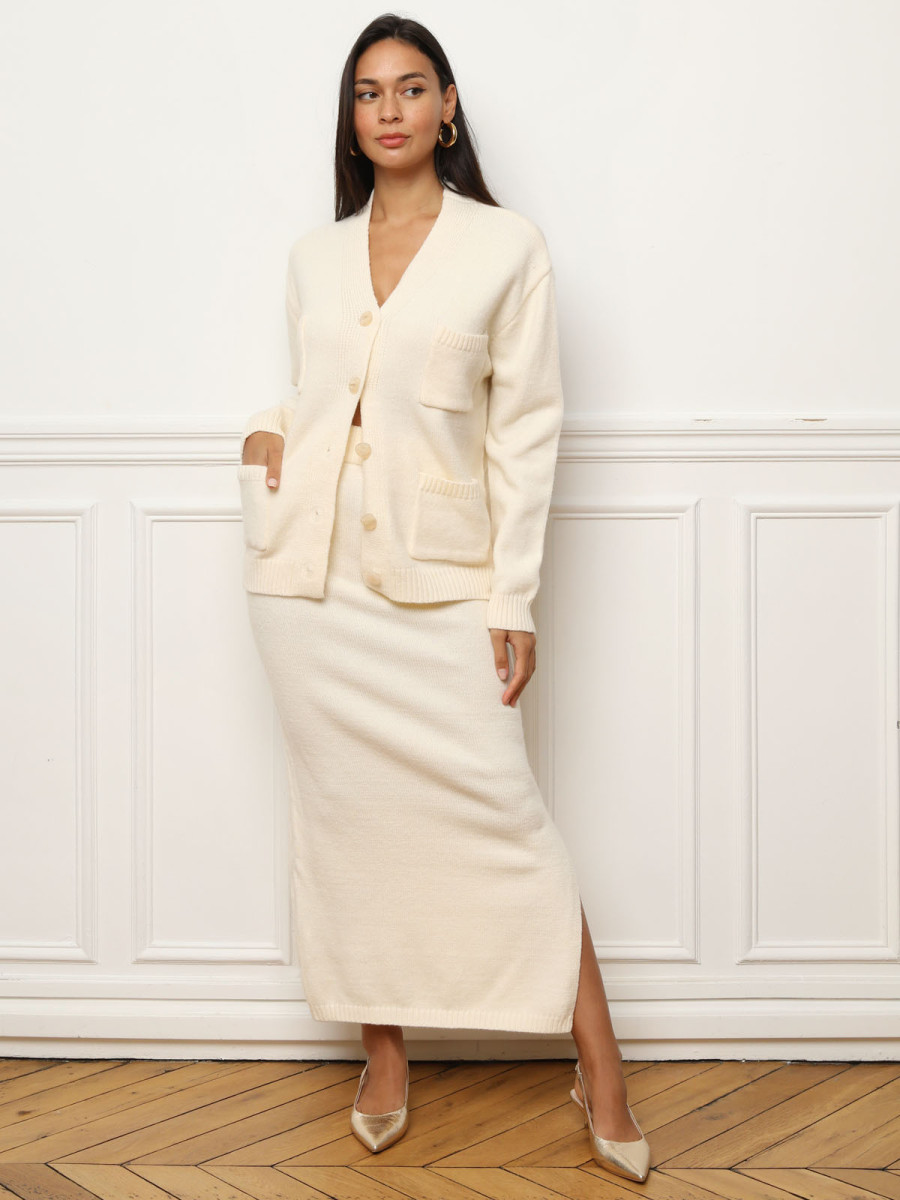 Ensemble jupe longue et cardigan